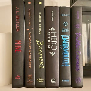 Black Decorative Rainbow Color Book Stack - Etsy