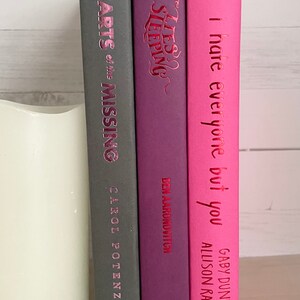 Bright Pink Decorative Book Stack - Etsy