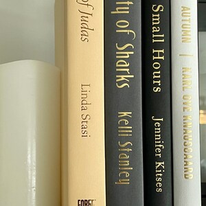 Neutral Gold Decorative Book Stack | Etsy