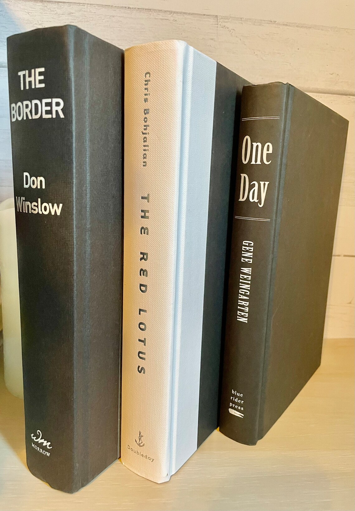 Black and White Decorative Book Stack - Etsy