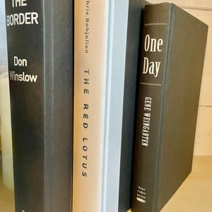 Black and White Decorative Book Stack - Etsy