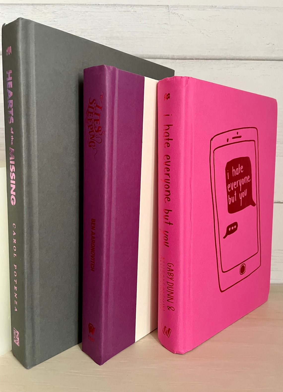 Bright Pink Decorative Book Stack | Etsy