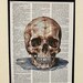 Upcycled Vintage Dictionary Skull Art - Etsy