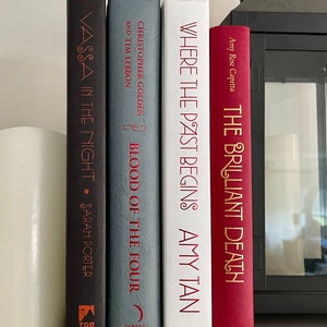 Red Black and Gray Decorative Book Stack - Etsy