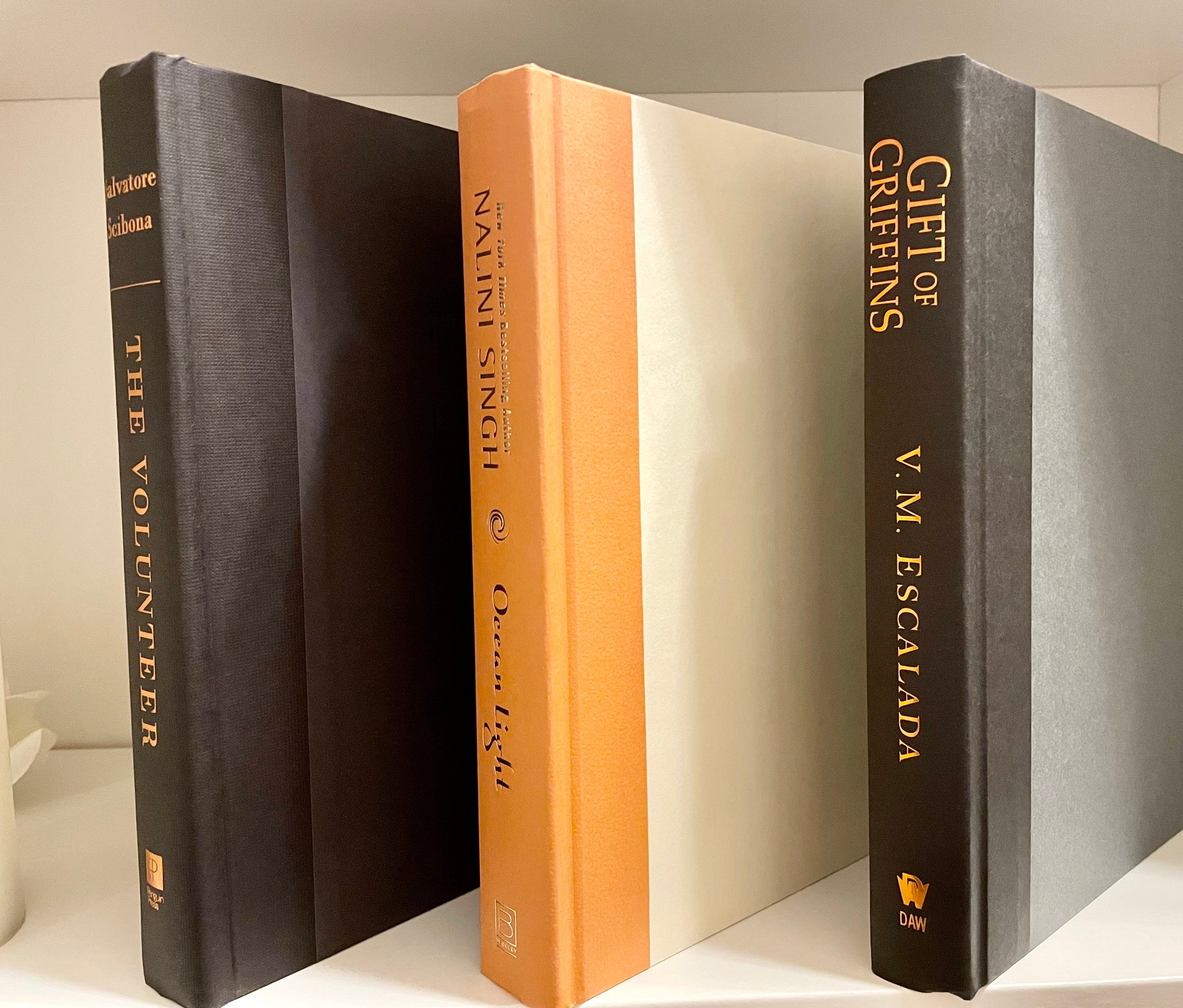 Black and Orange Decorative Book Stack | Etsy