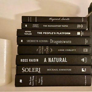 Black and White Decorative Book Stack Set | Etsy