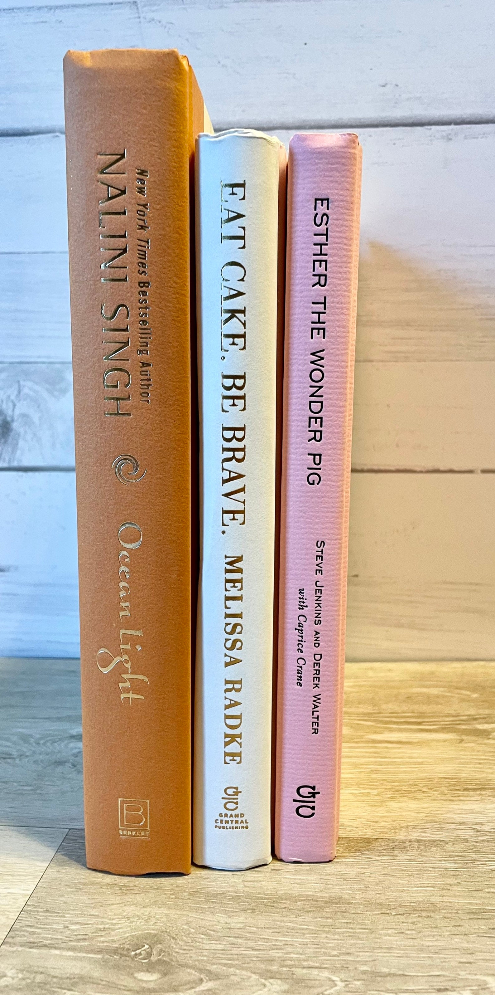 Pink and Orange Decorative Book Stack - Etsy