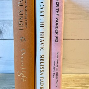 Pink and Orange Decorative Book Stack - Etsy