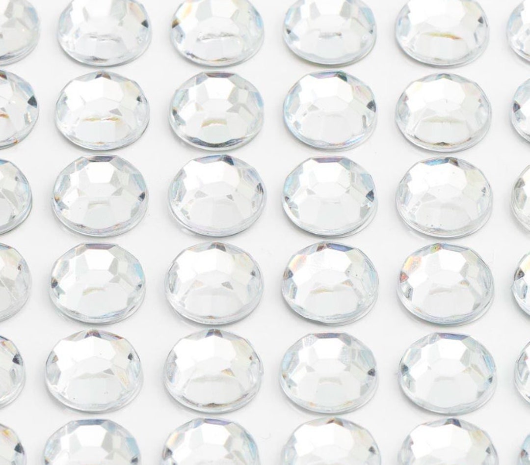Assorted Round Self Adhesive Craft Diamante Rhinestone Gems - Etsy