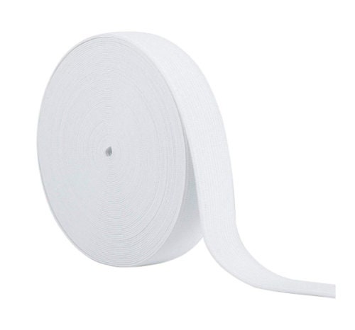 25mm / 1 inch Wide Flat Black or White Strong Woven Elastic | Etsy