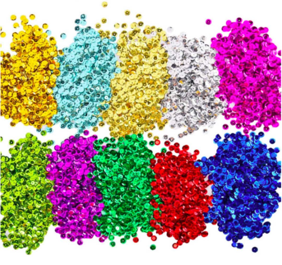 Loose Sequins Round Cupped Sequins Sewing Craft Confetti Mix - Etsy