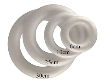 Styrofoam EPS Polystyrene Square Wreath Ring Form Sizes - Etsy
