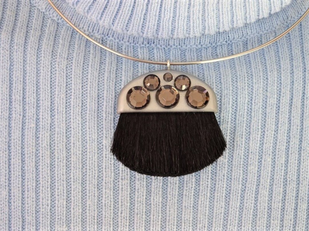 Zero Waste Jewelry. Upcycling Jewelry. Makeup Brush Pendant. Women ...