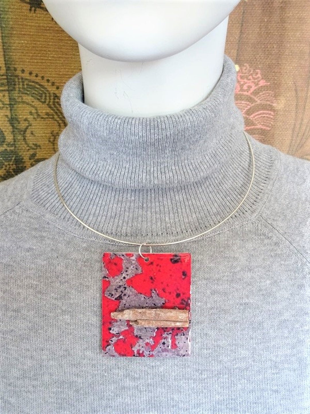 Upcycling Jewelry. Zero Waste. Cardboard and Paper Pendant With ...