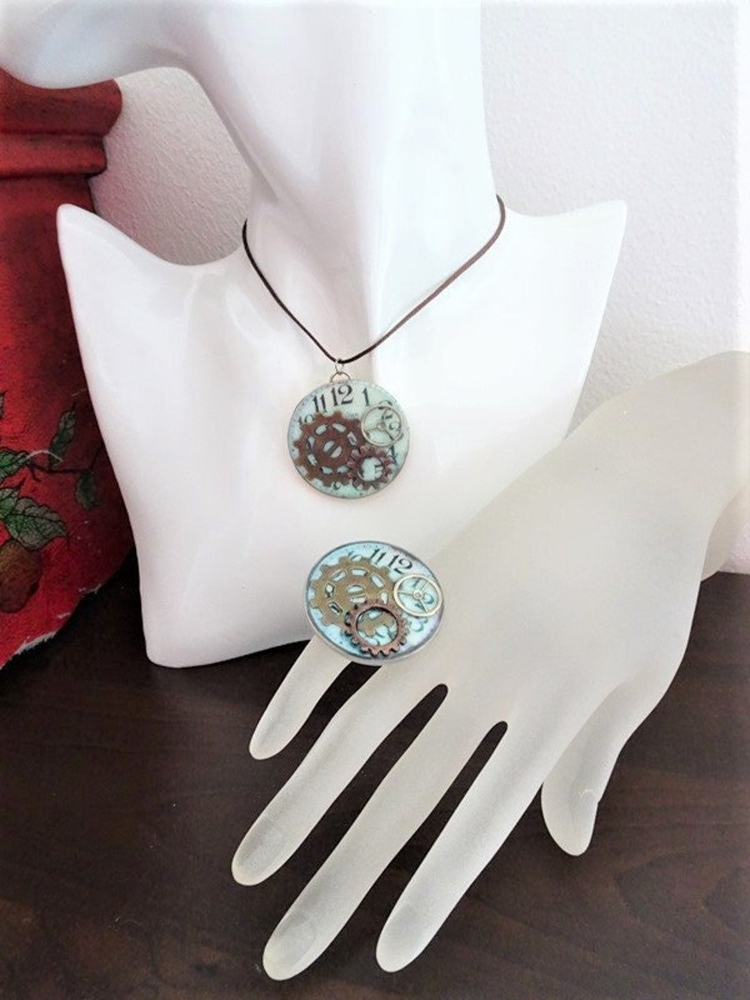 Steampunk Jewelry. Zero Waste Jewelry. Pendant and Ring Adornment ...