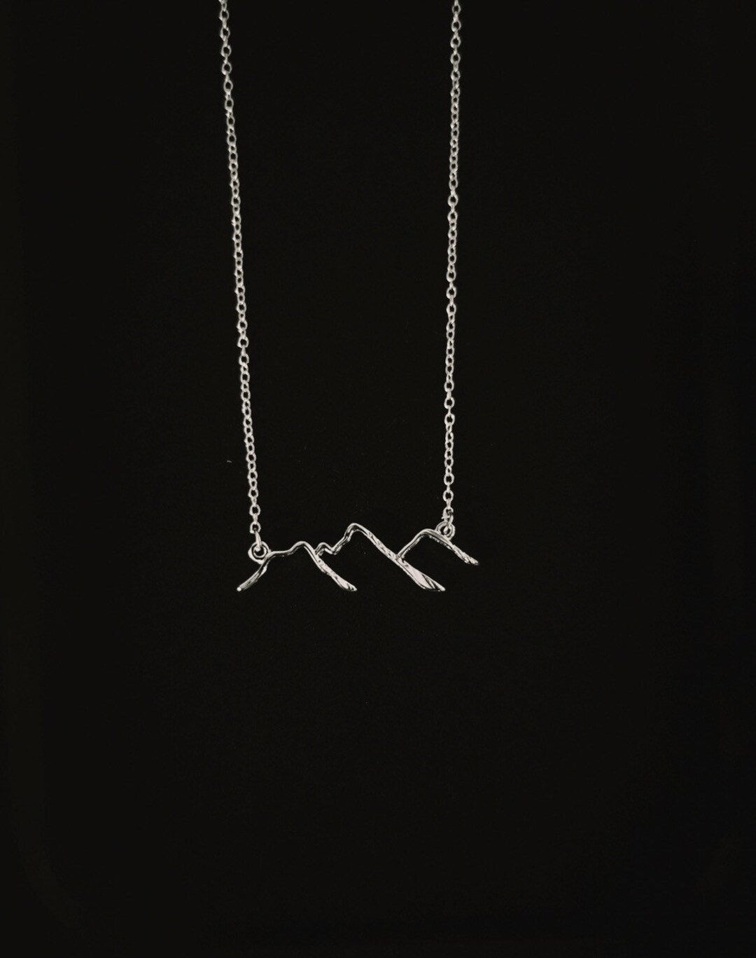 Mountain Necklace Sterling Silver Mountain Gold Mountain - Etsy Canada