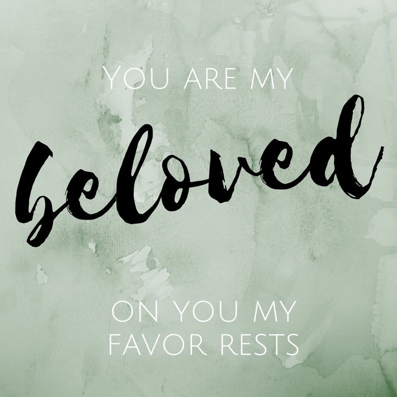 You Are My Beloved Downloadable Print - Etsy