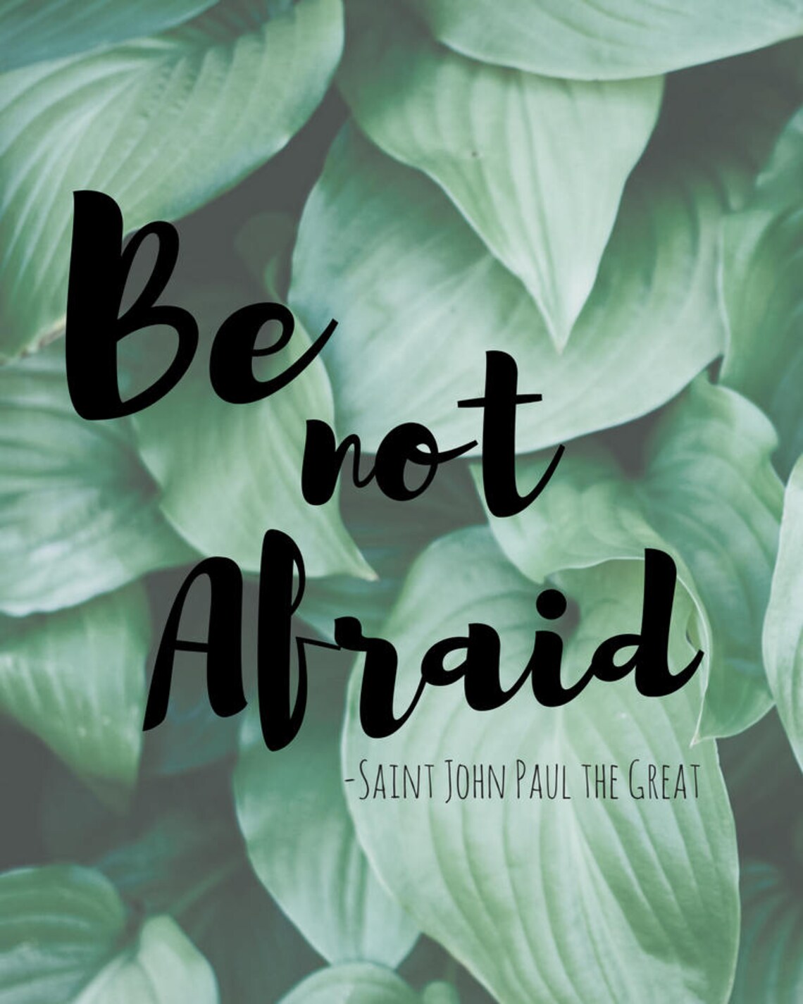 Catholic Downloadable Art: Be Not Afraid -JPII - Etsy