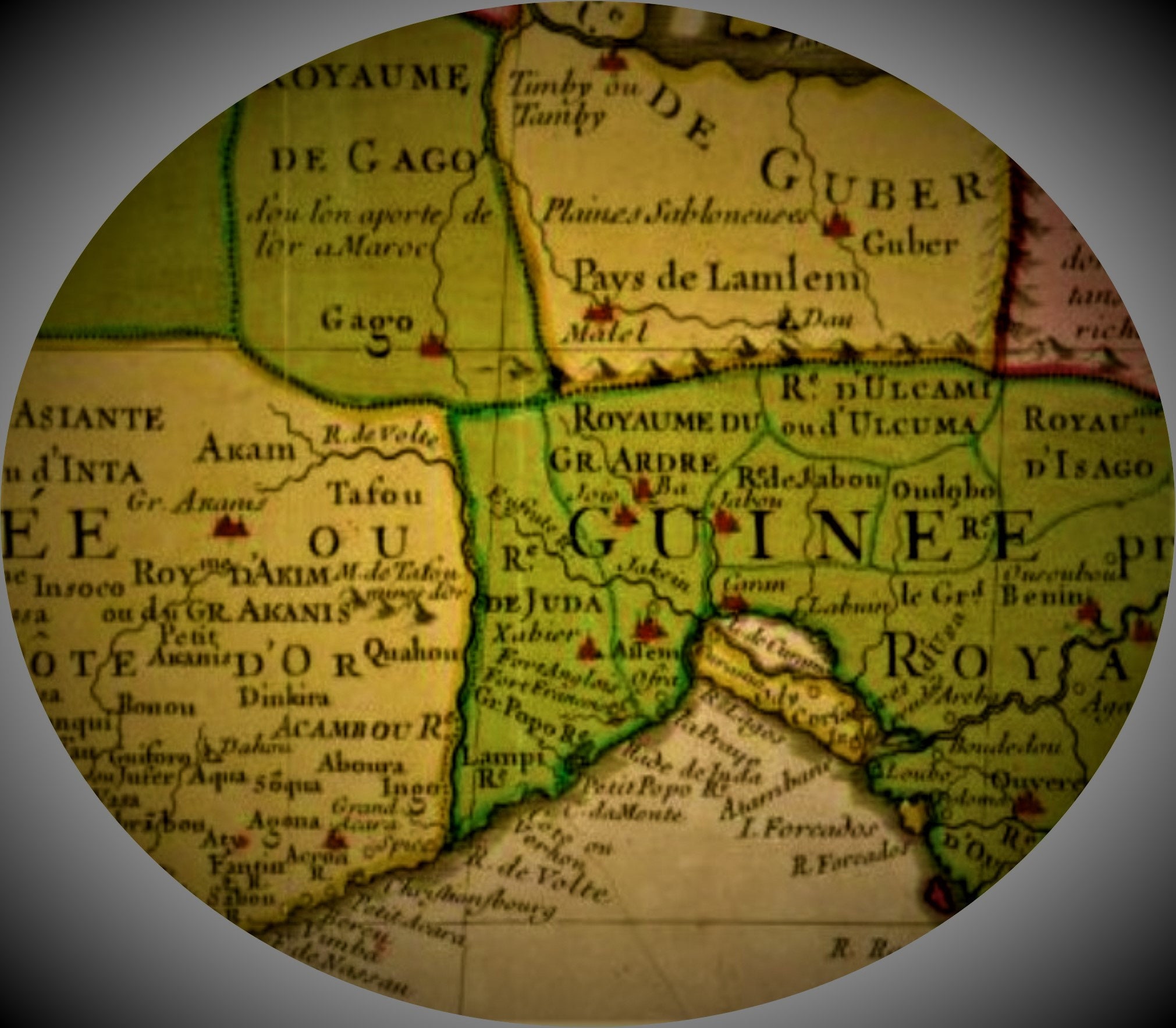 1718 French Map | Showing the Kingdom of Judah on the West Coast of ...