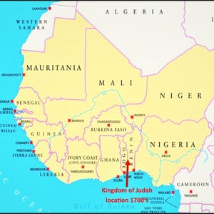 1718 French Map | Showing the Kingdom of Judah on the West Coast of ...