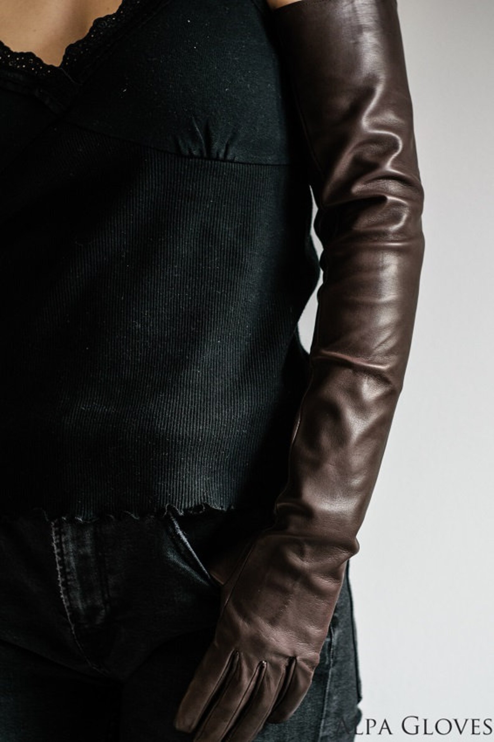 Women's Long UNLINED Gloves BLACK Hairsheep Leather - Etsy