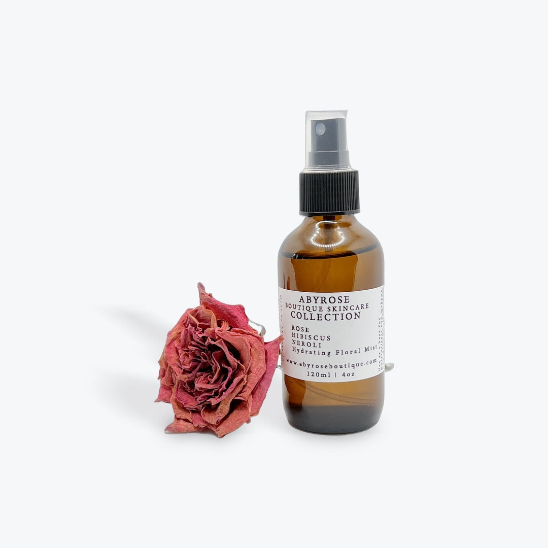 Hydrating Floral Facial Mist With Rose, Neroli & Hibiscus | Soothing ...