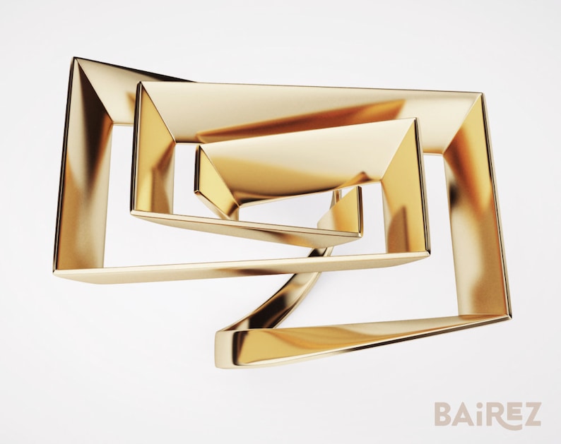 Twist Ring Illusion Illusion Ring Illusion Rings Square - Etsy