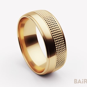 Grid Ring Grid Pattern Modernist Modern Ring Engagement - Etsy