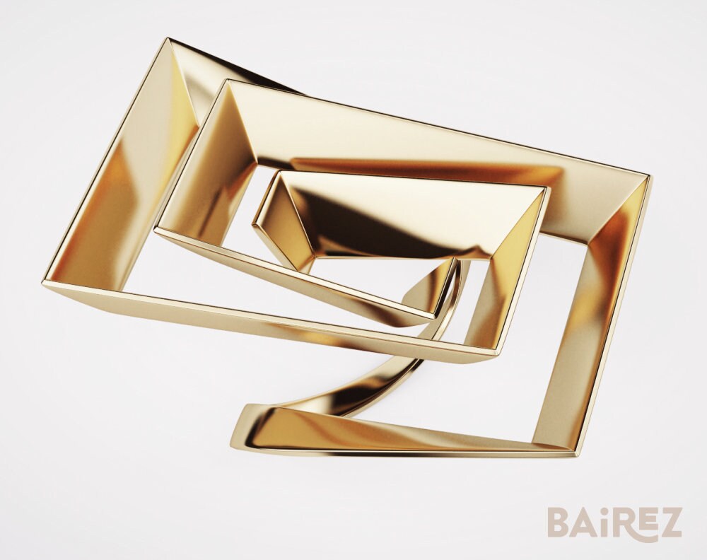 Twist Ring Illusion Illusion Ring Illusion Rings Square - Etsy