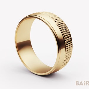 Grid Ring Grid Pattern Modernist Modern Ring Engagement - Etsy