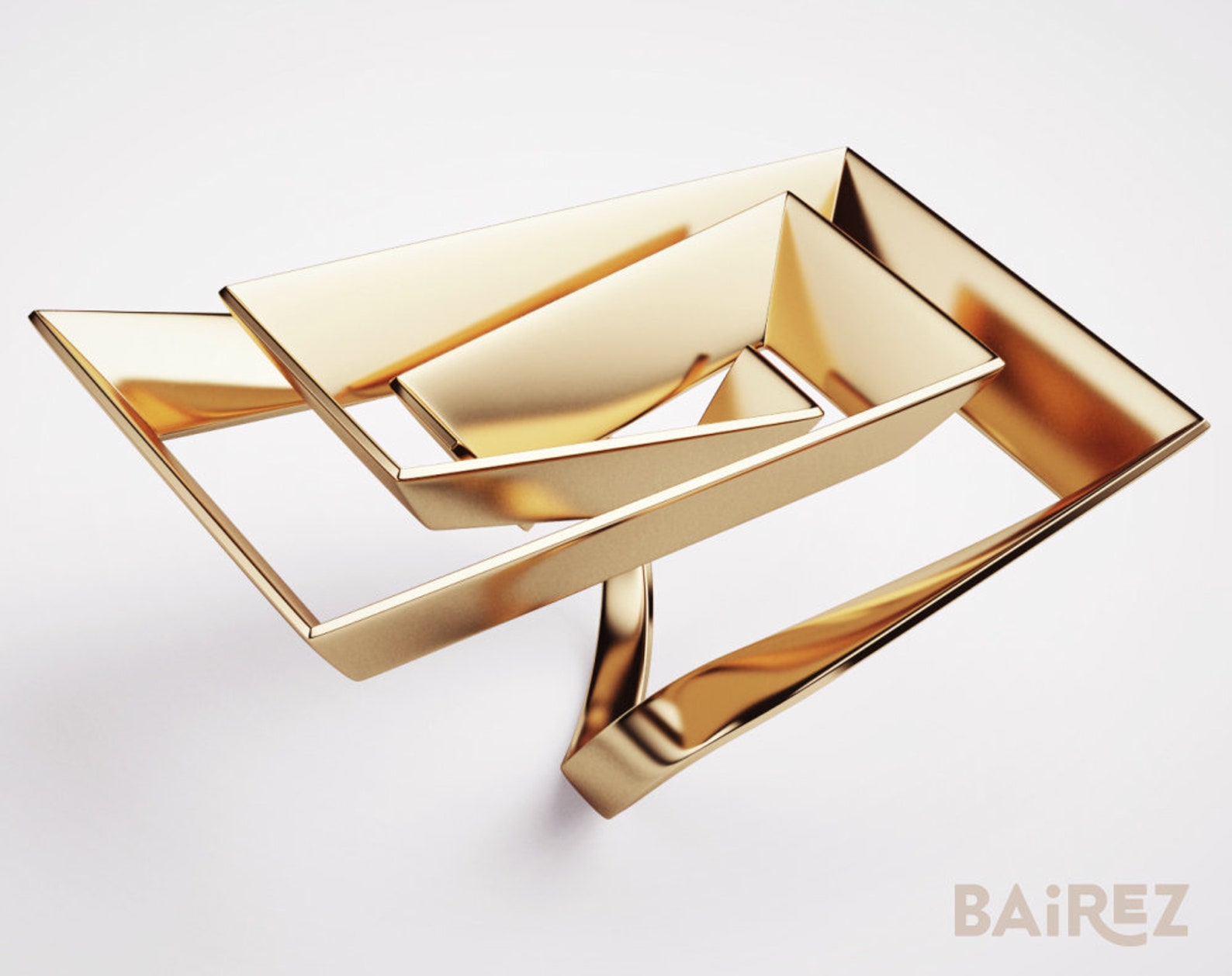 Twist Ring Illusion Illusion Ring Illusion Rings Square - Etsy