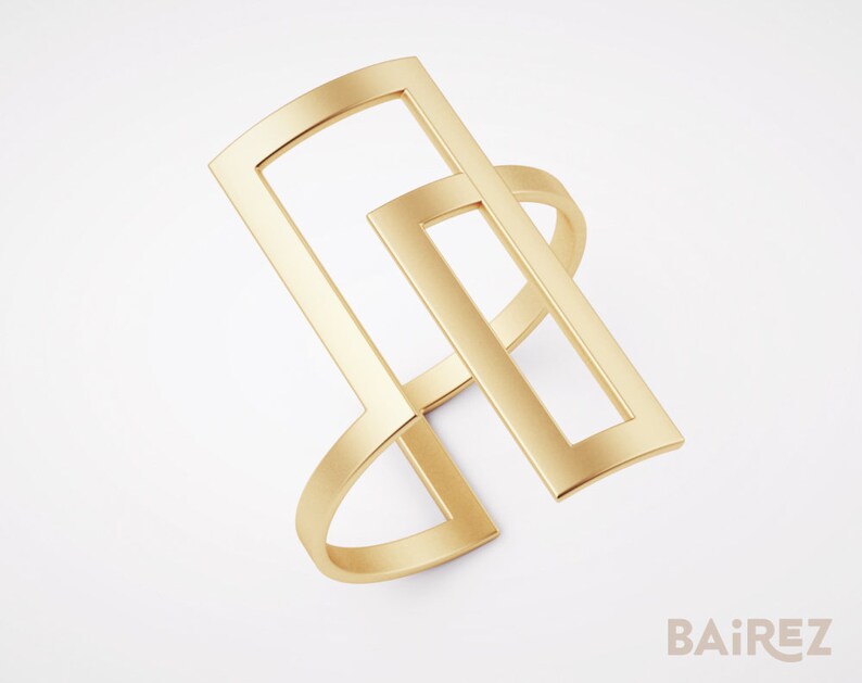 Square Gold Ring Infinity Square Ring Infinity Square Band | Etsy