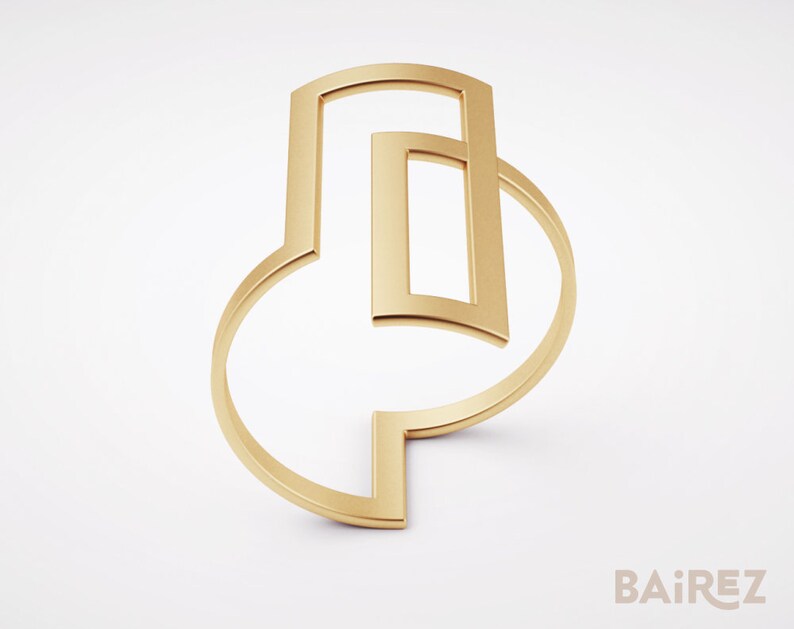 Square Gold Ring Infinity Square Ring Infinity Square Band - Etsy