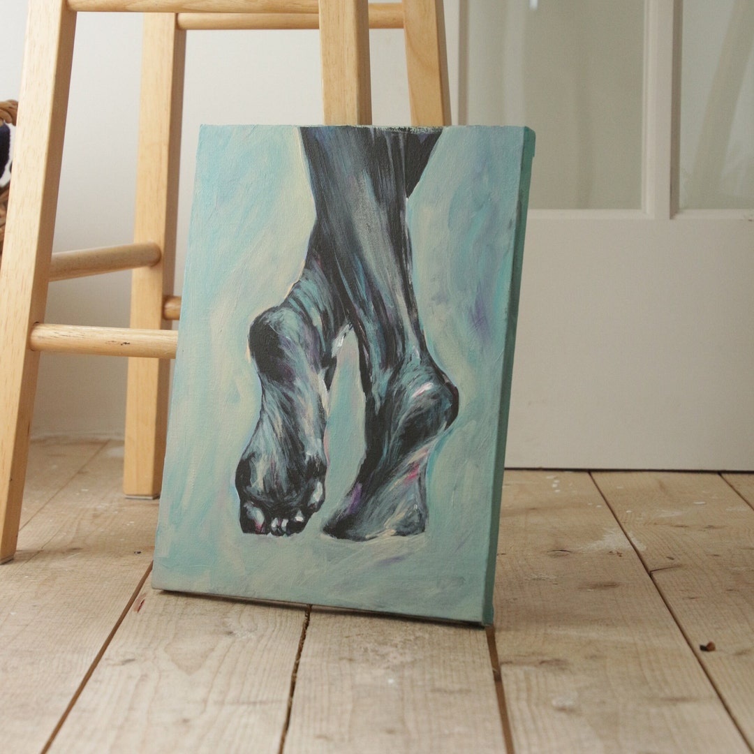 Foot Painting, Human Body Study Art - Etsy