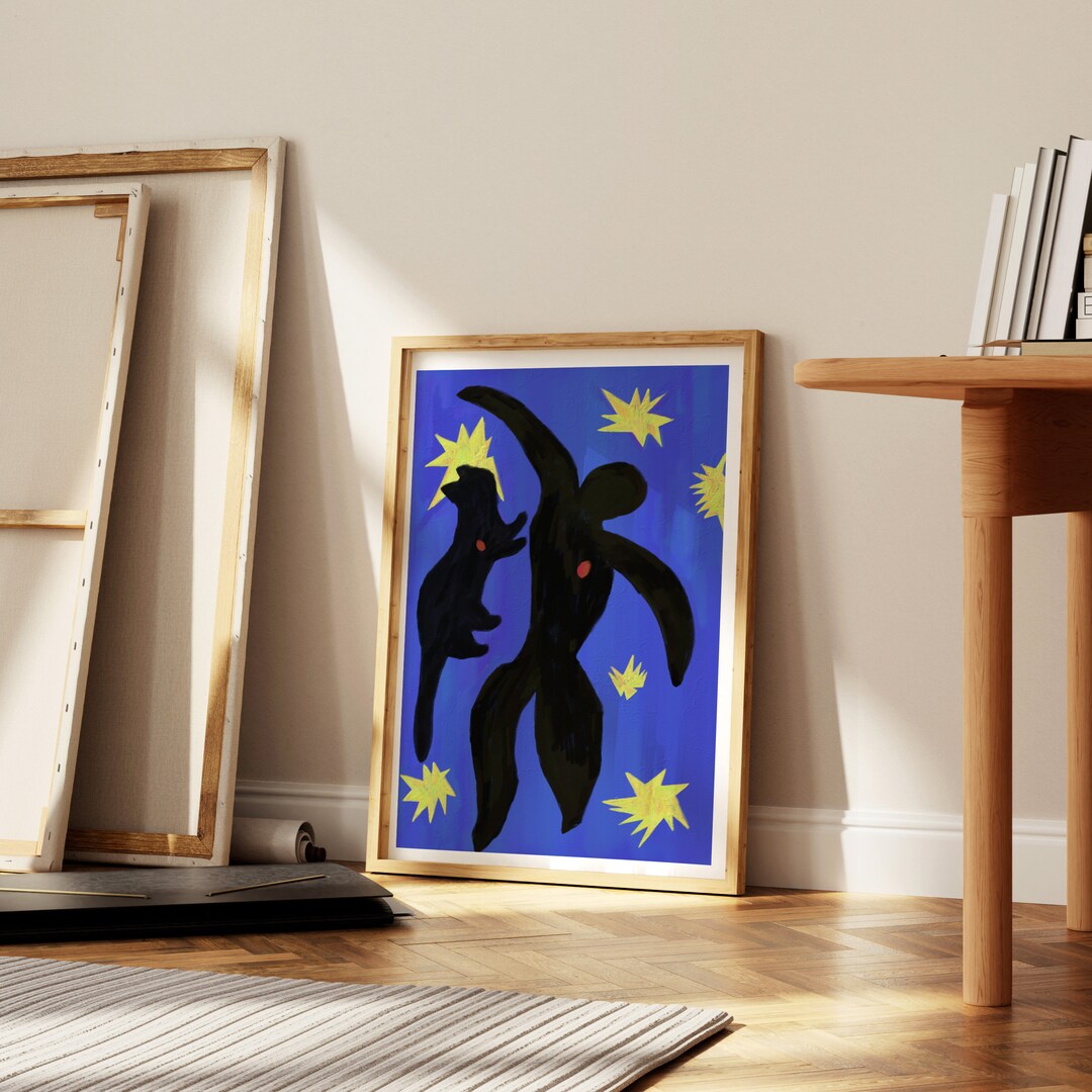 Cat Art, Henri Matisse Cat, Black Cat in Famous Art, Cat Lover Gift ...