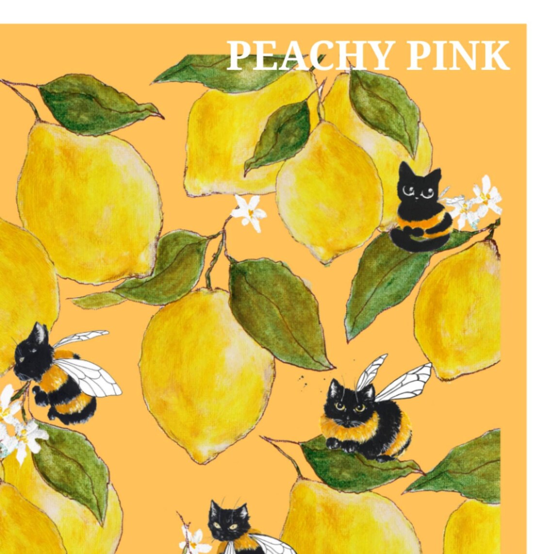 Cat Art Funny Cat Poster Cats and Bees Cats in the Tree - Etsy