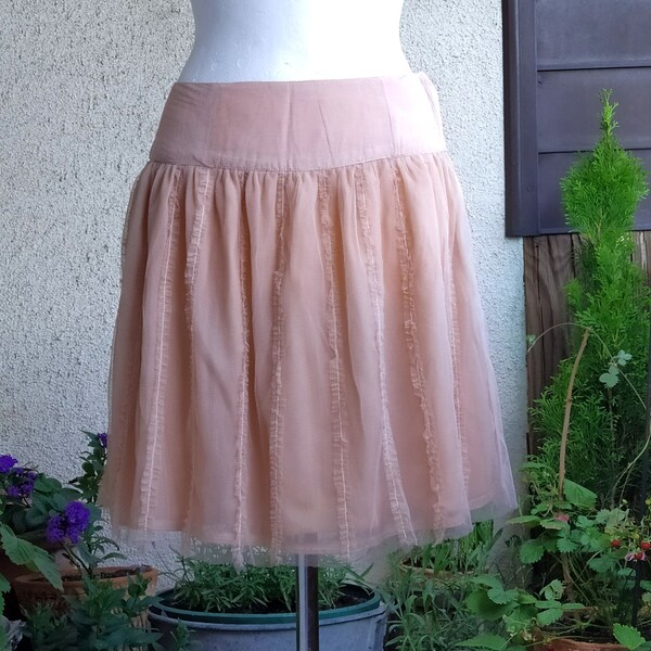 Peach Tulle Skirt - Etsy
