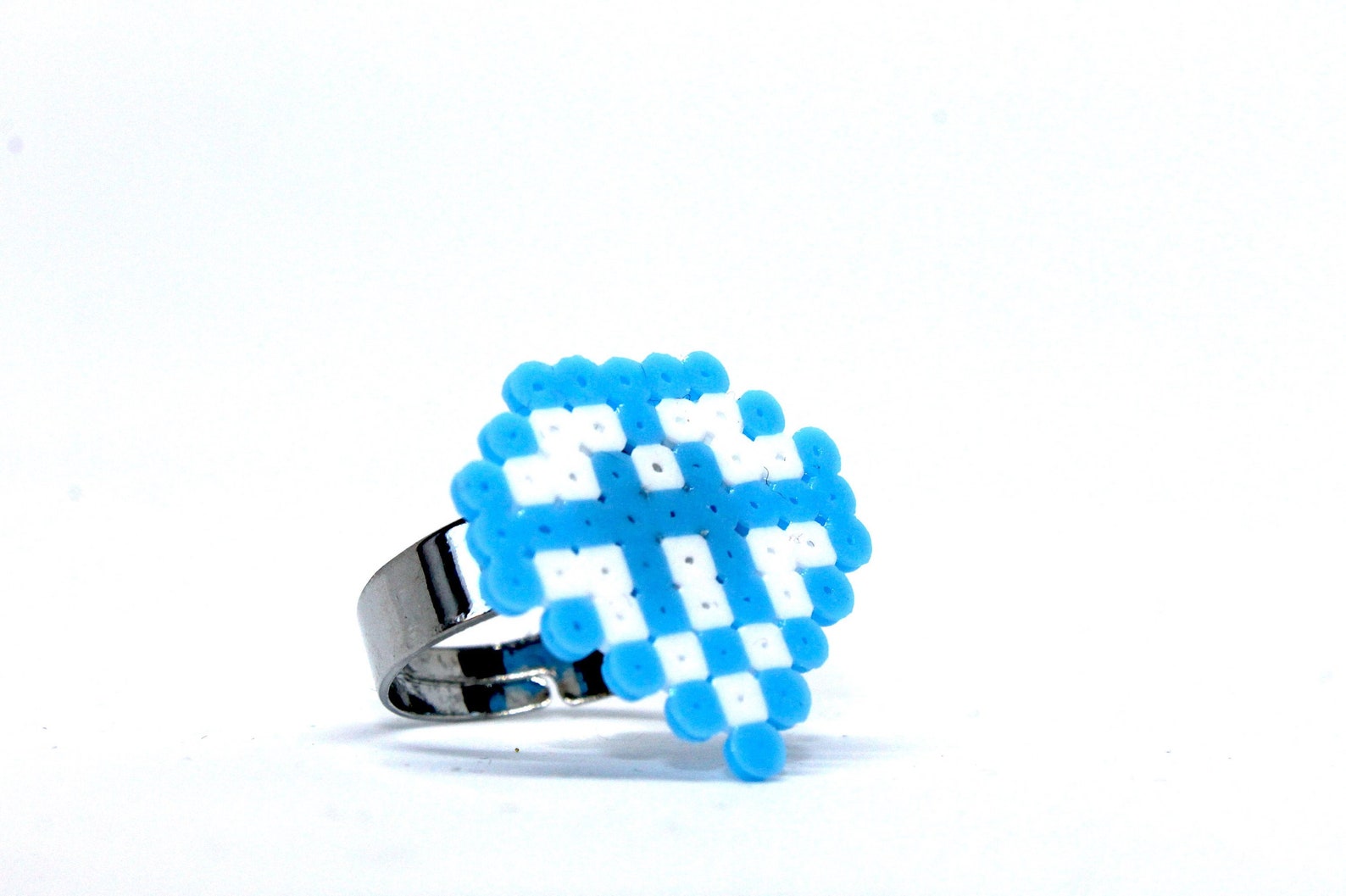 Pearl Ring Pixel Art Geek Hama Mini Ring Rings - Etsy