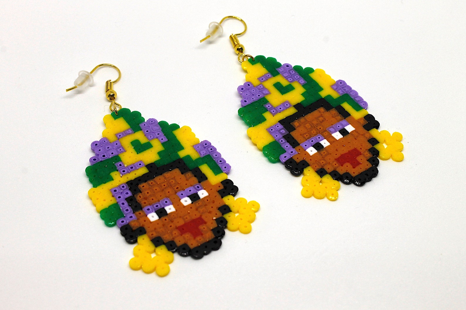 Pearls Pixel Art Hama Mini Geek Fancy Earrings - Etsy