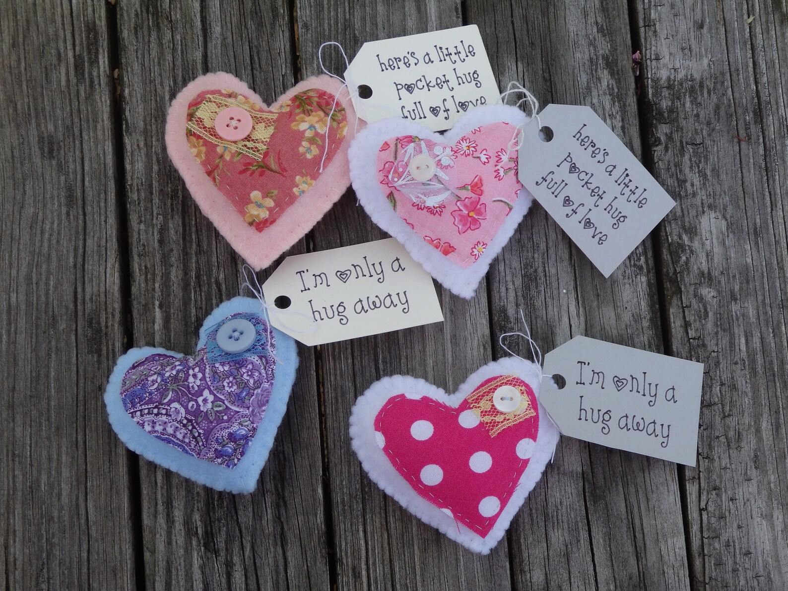 Pocket Hug Heart Felt Heart Pocket Heart Gift Handmade - Etsy