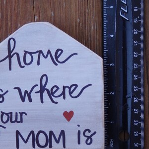 Home is Where Your Mom Is, Wooden Sign, Mother's Day Gift, Tiered Tray ...