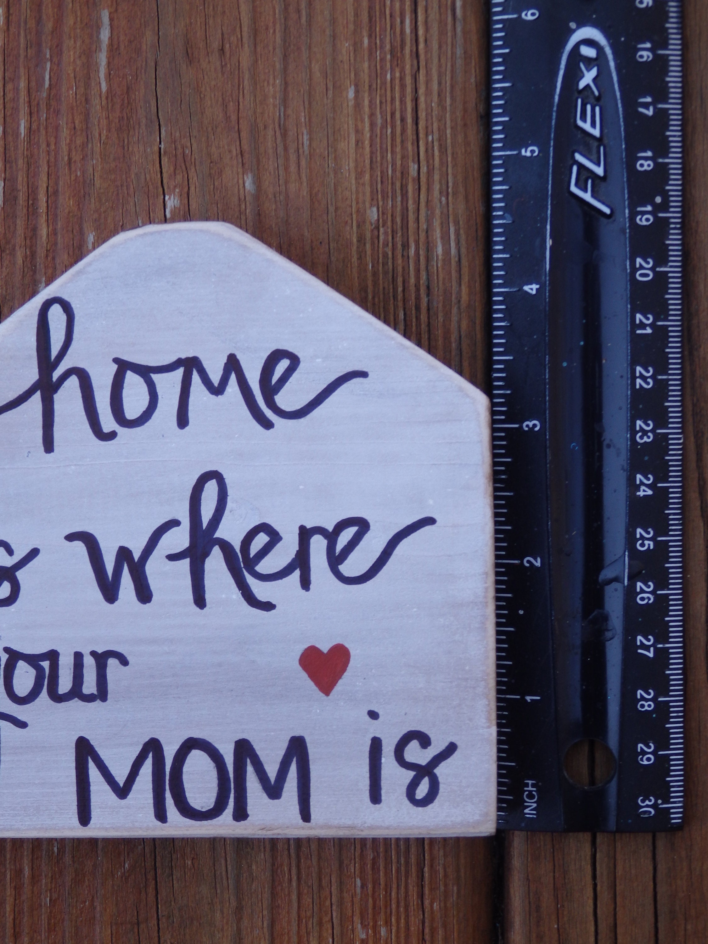 Home is Where Your Mom Is Wooden Sign Mother's Day Gift - Etsy