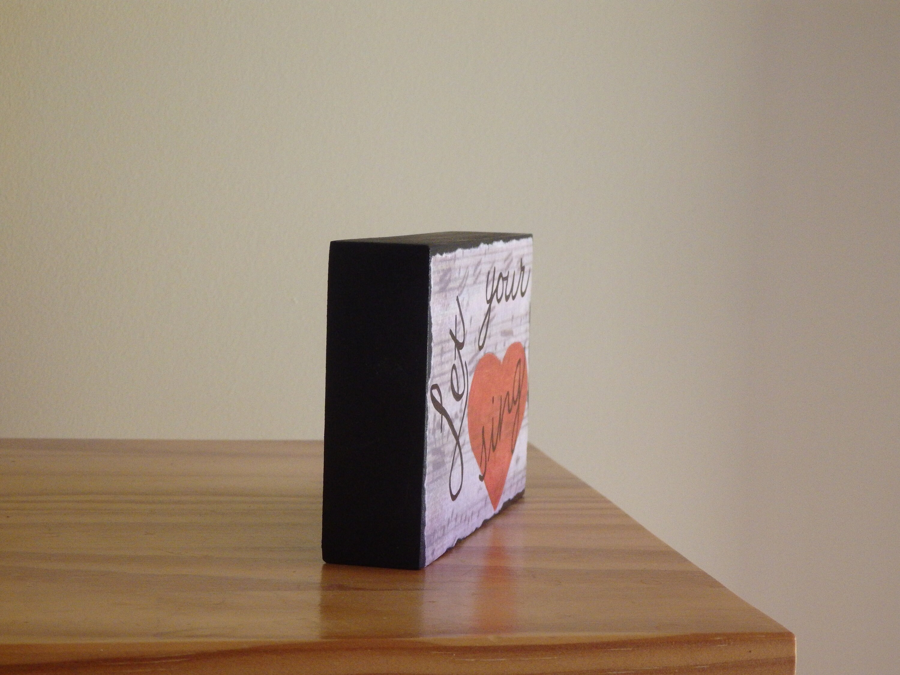 Let Your Heart Sing Wooden Sign Music Teacher Gift - Etsy