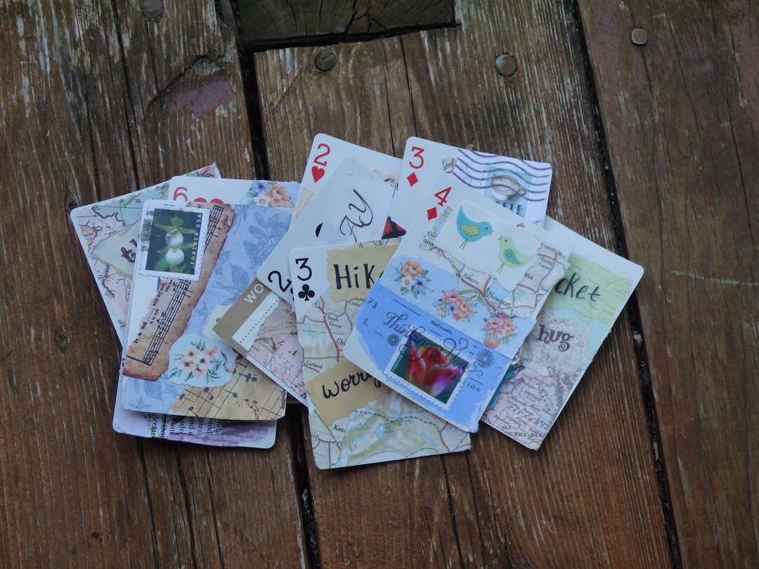 Altered Playing Cards, Affirmation Wallet Cards, Swap Cards, Junk ...