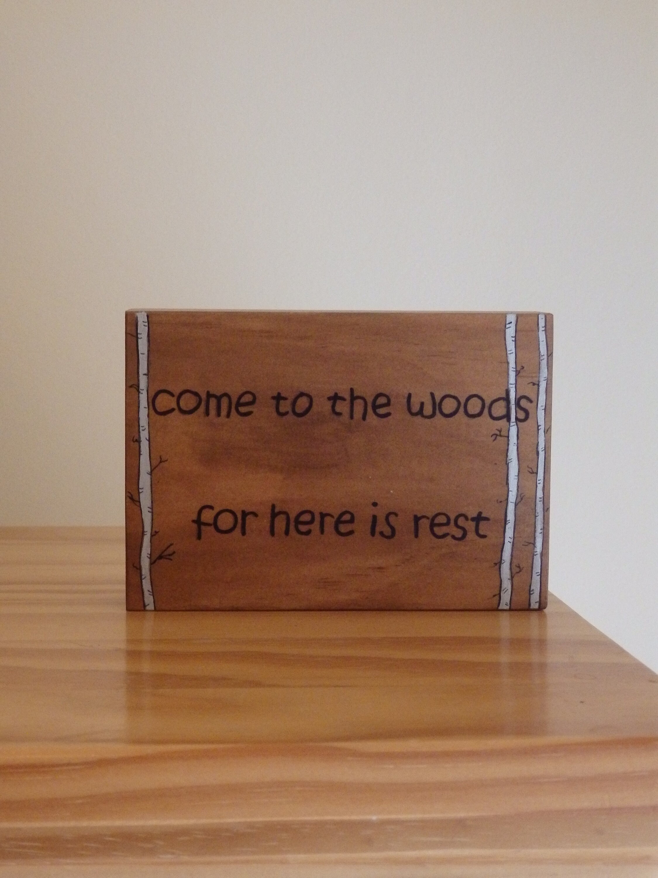 Come To The Woods For Here Is Rest Hand Painted Sign John | Etsy