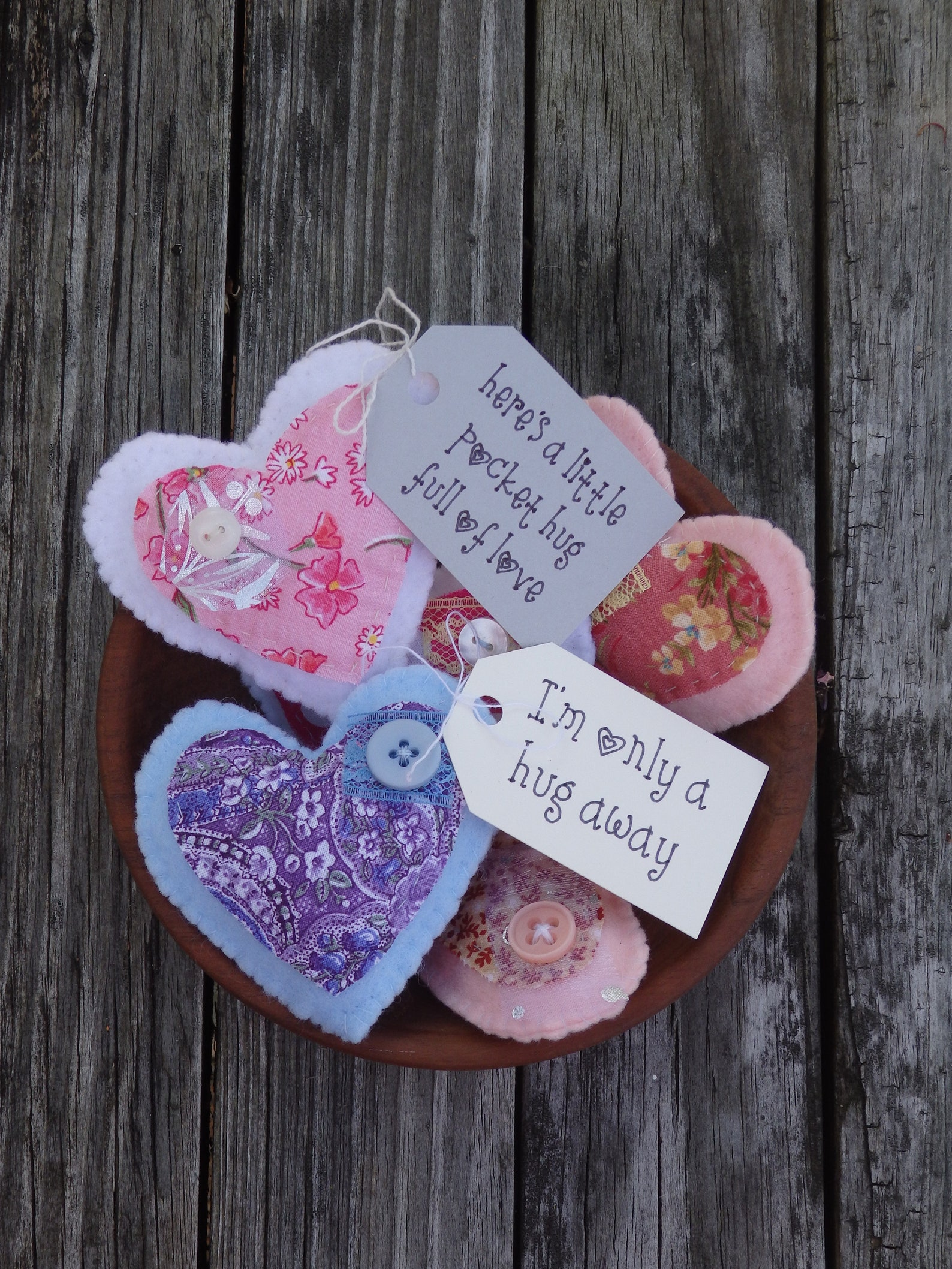 Pocket Hug Heart Felt Heart Pocket Heart Gift Handmade - Etsy