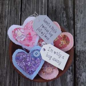 Pocket Hug Heart Felt Heart Pocket Heart Gift Handmade - Etsy