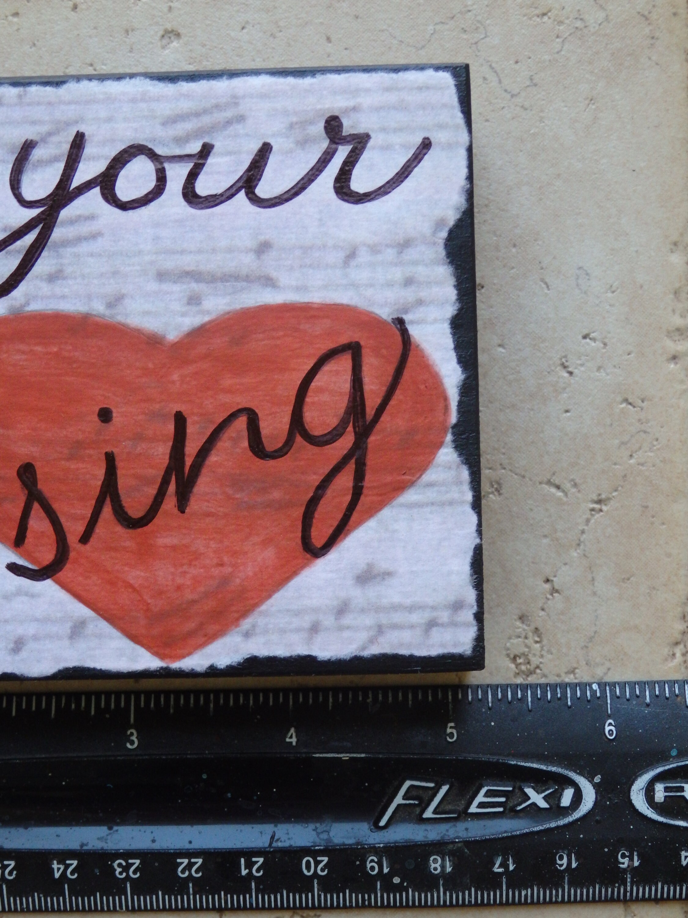 Let Your Heart Sing Wooden Sign Music Teacher Gift - Etsy
