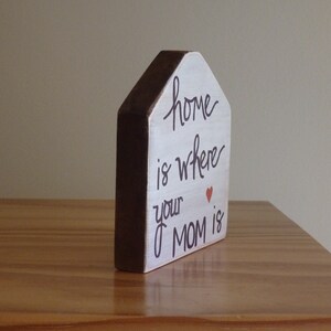 Home is Where Your Mom Is, Wooden Sign, Mother's Day Gift, Tiered Tray ...