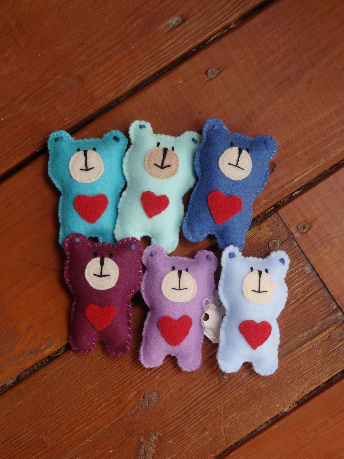 Bear Hug Gift Felt Bear Hug Pocket Hug Missing You Gift - Etsy